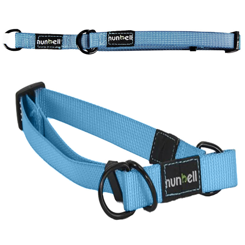 Collar Gato Perro Resistente Ajustable Celeste
