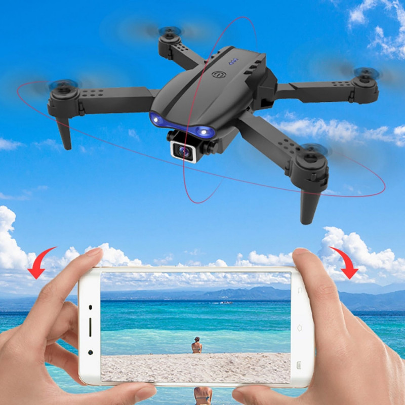 Drone Aéreo Wifi 2 Cámaras 4K HD Recargable 100 MTS
